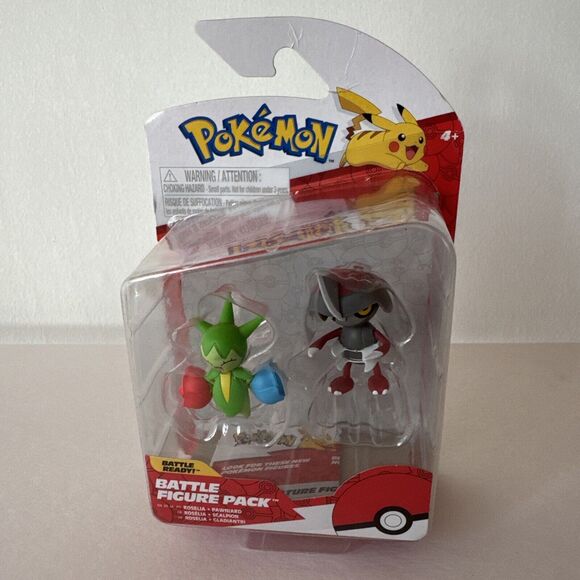 Jazwares | Toys | New Jazwares Pokemon Battle Figure 2 Pack Roselia ...